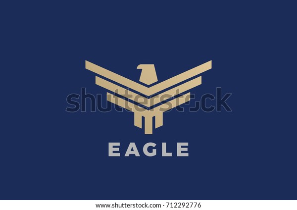 Eagle Flying Soaring Logo Design Vector 스톡 벡터(로열티 프리) 712292776 ...