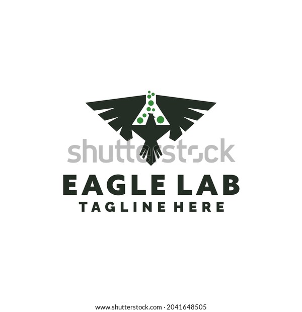 Eagle Lab Company Logo Design Stock Vector (Royalty Free) 2041648505 ...