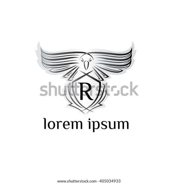 Eagle Letter R Logo Bird Logophoenix Stock Vector (Royalty Free) 405034933