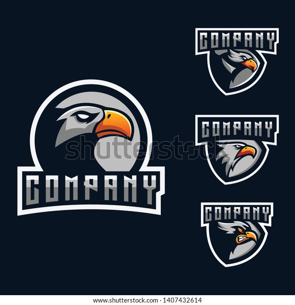 Eagle Logo Design Vector Animal Sport Stock Vector (Royalty Free ...