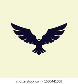 Eagle Logo Hawk Flying Wings Logo Stock Vector (Royalty Free) 1580441038