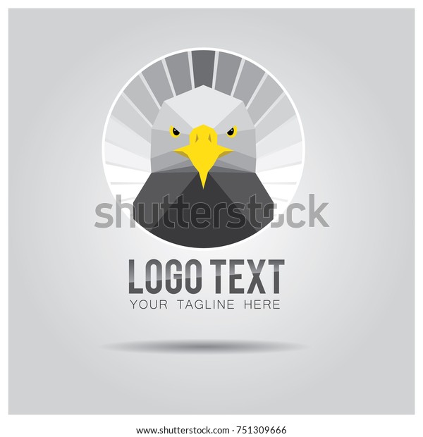 Eagle Shape Logo Icon Vector Template Stock Vector (Royalty Free ...