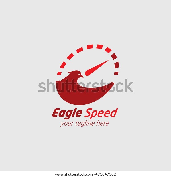 Eagle Speed Speedometer Logo Emblem Icon Stock Vector (Royalty Free ...