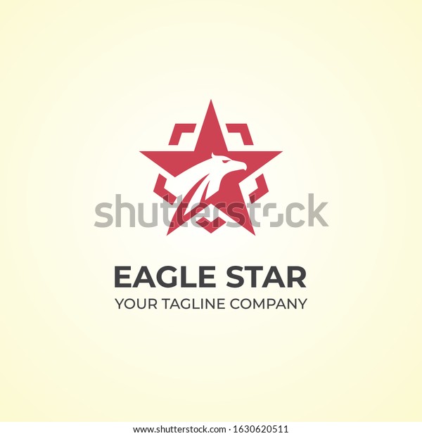 Eagle Star Template Logo Vector Stock Vector (Royalty Free) 1630620511 ...