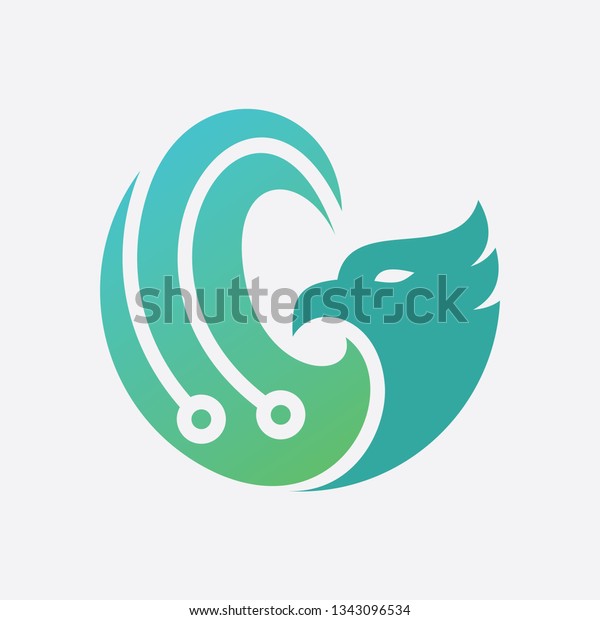 Eagle Technology Logo Design Stock Vector (Royalty Free) 1343096534 ...
