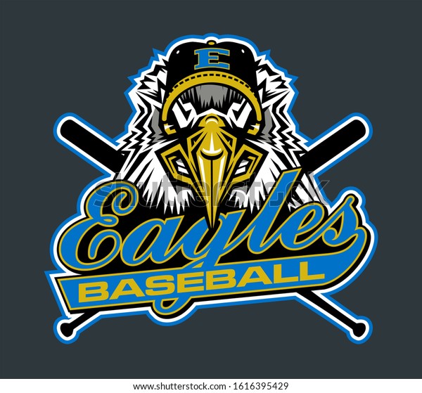 Eagles Baseball Team Design Mascot Head Stock Vector (Royalty Free ...