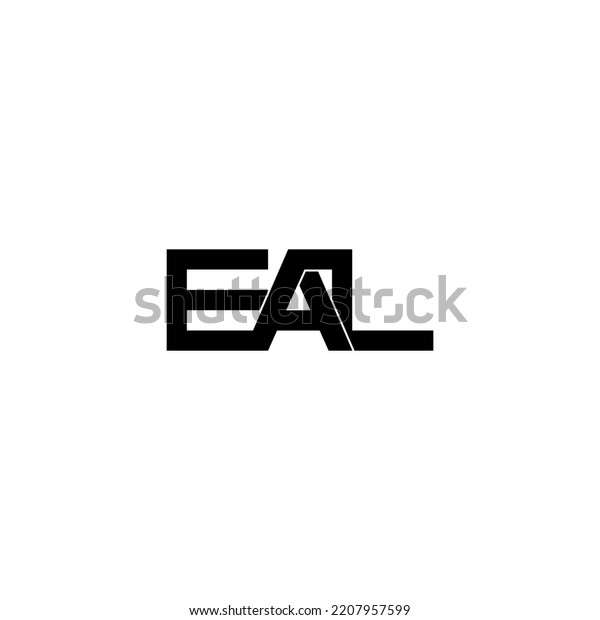 Eal Lettering Initial Monogram Logo Design Stock Vector (Royalty Free ...