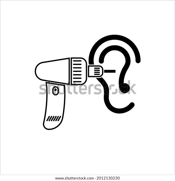 Ear Cleaning Icon Ear Canal Cleaning Stock Vector (Royalty Free ...
