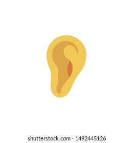 Human Ear Vector Isolated Emoticon Ear Stock Vector (Royalty Free ...