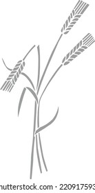 Ear Grain Vector Nature Stock Vector (Royalty Free) 2209175935 ...