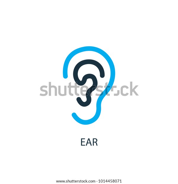 Ear Icon Logo Element Illustration Ear Stock Vector (Royalty Free ...