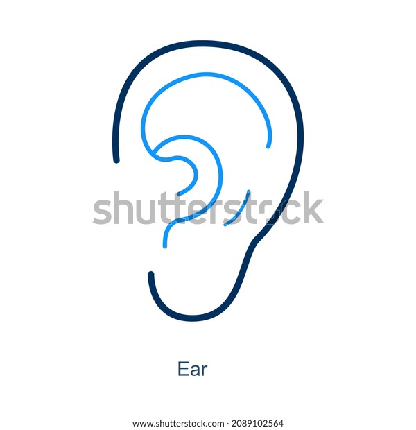 Ear Listen Icon Concept Stock Vector (Royalty Free) 2089102564 ...