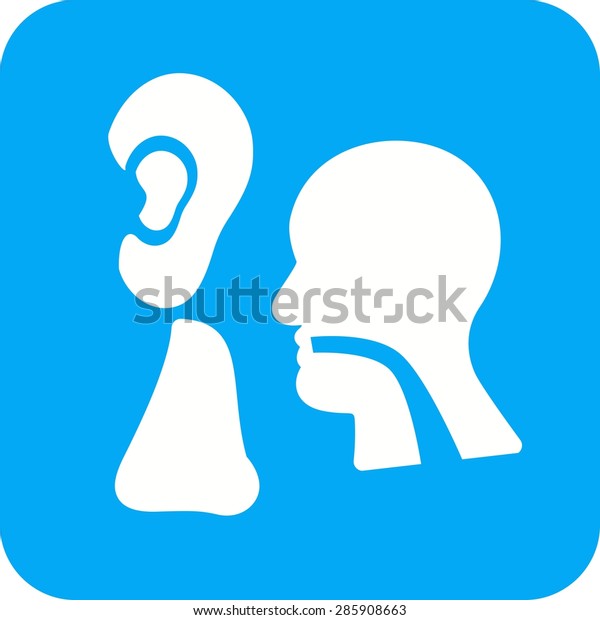 Ear Nose Throat Ent Icon Vector Stock Vector (Royalty Free) 285908663