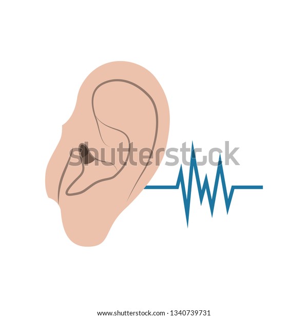 Ear Sound Wave Avatar Character Stock Vector (Royalty Free) 1340739731 ...