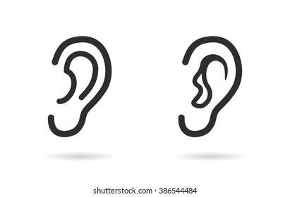 Black Left Right Ear Clipart Vector: เวกเตอร์สต็อก (ปลอดค่าลิขสิทธิ์ ...