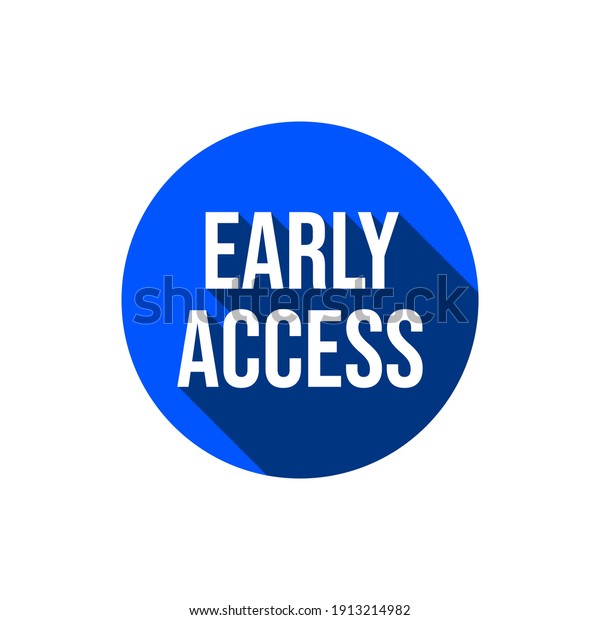Early Access Icon Label Badge Design Stock Vector (Royalty Free ...