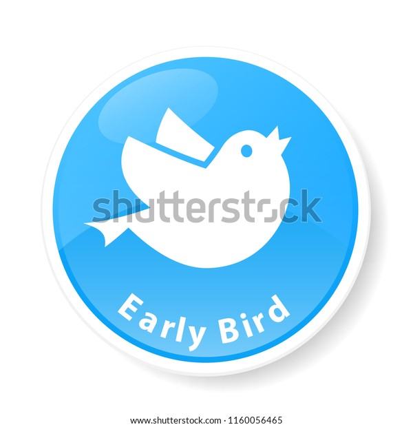 Early Bird Sticker Icon Discount Clipart Stock Vector (Royalty Free ...