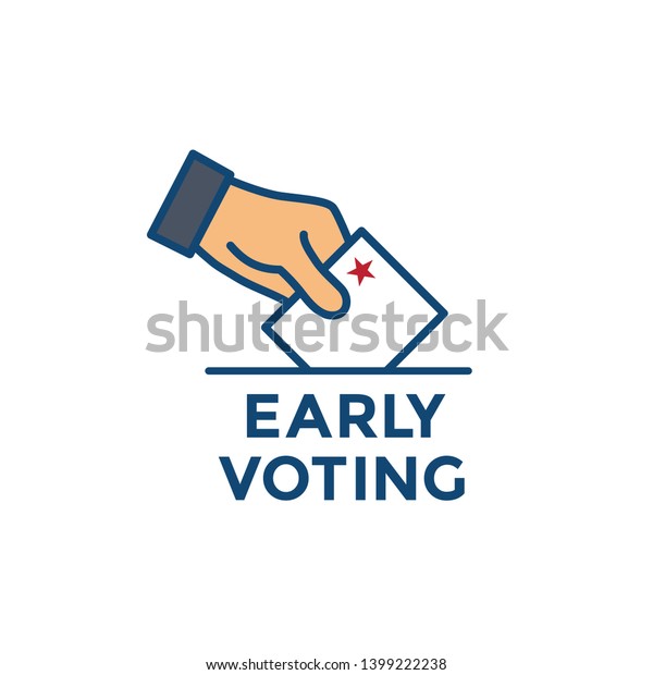 Early Voting Icon W Vote Icon Stock Vector (Royalty Free) 1399222238 ...