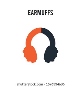 Earmuffs Vector Icon On White Background Stock Vector (Royalty Free ...