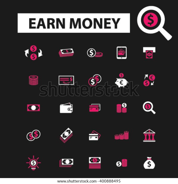 Earn Money Icons Stock Vector (Royalty Free) 400888495 | Shutterstock