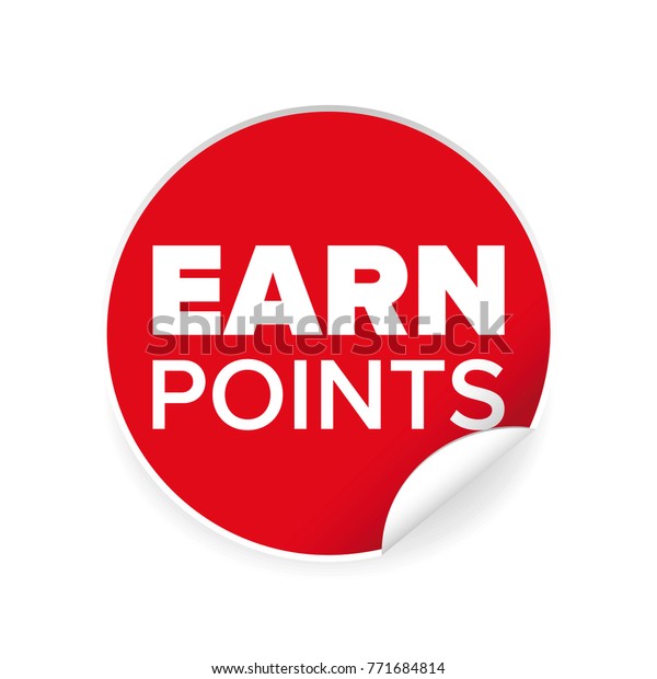 Earn Points Sign Label Tag Vector Stock Vector (Royalty Free) 771684814