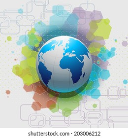 Earth Abstract Background Stock Vector (Royalty Free) 203006212 ...