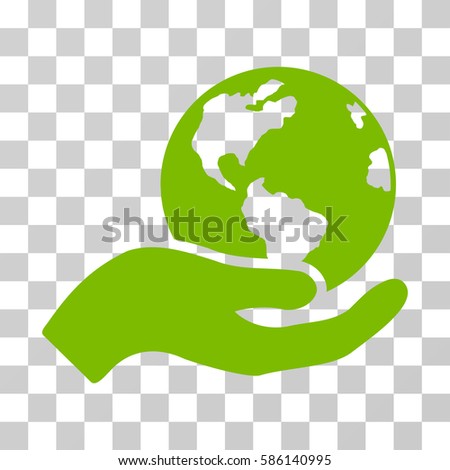Earth Care Vector Icon Illustration Style Stock Vector (Royalty Free ...