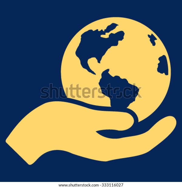Earth Care Vector Icon Style Flat Stock Vector (Royalty Free) 333116027