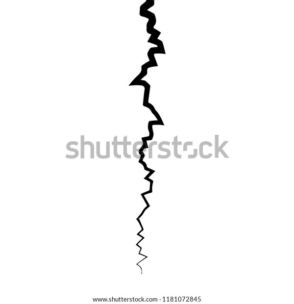 Earth Crack Isolated On Background Vector Stock Vector (Royalty Free ...