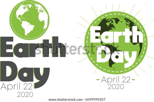 Earth Day Logo Design Earth Day Stock Vector (Royalty Free) 1699999207 ...