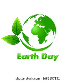Earth Day Earth Logo Vector Art Stock Vector (Royalty Free) 1692107131 ...
