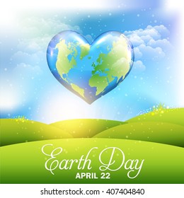 Earth Day Vector Design Spring Concept Stock Vector (Royalty Free ...