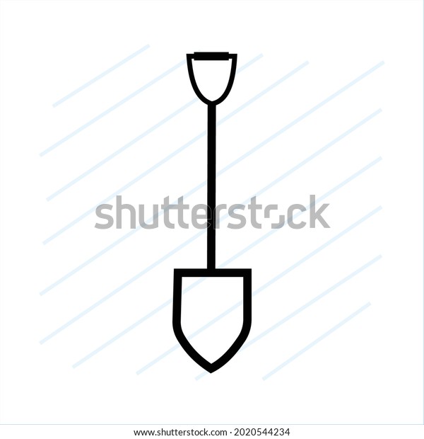 Earth Digging Tool Icon Building Tool Stock Vector (Royalty Free ...