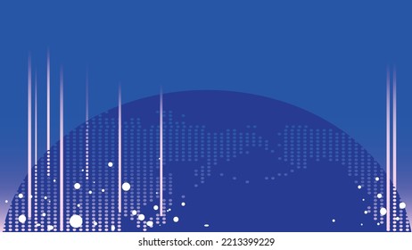 Earth Dome Digital Virtual Space Stock Vector (Royalty Free) 2213399229 ...