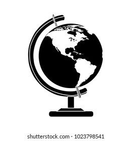 Earth Globe Ball Icon World Map: เวกเตอร์สต็อก (ปลอดค่าลิขสิทธิ์ ...
