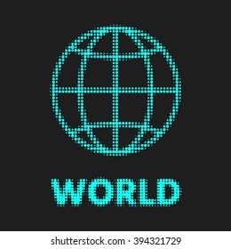 Earth Halftone Logo Stock Vector (Royalty Free) 400151665 | Shutterstock