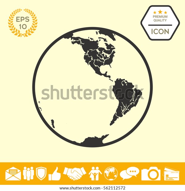 Earth Icon Logo Stock Vector (Royalty Free) 562112572 | Shutterstock