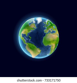 Earth Illustration Stock Vector (Royalty Free) 733171750 | Shutterstock