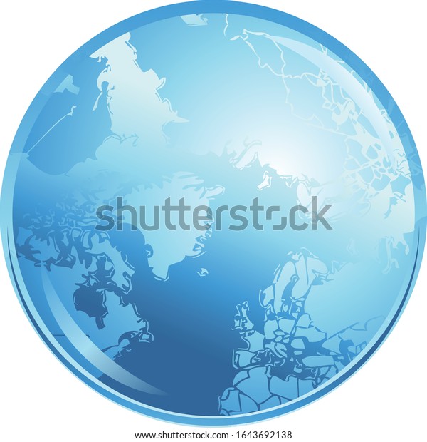Earth Isolated On White Background Illustration Stock Vector (Royalty ...