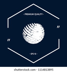 Logo Design Earth Symbol Stock Vector (Royalty Free) 1114810280