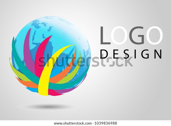 Earth Logo World Vector Illustration Concept Stock Vector (Royalty Free ...