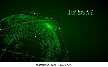 Earth Made Digital Codes Sense Science Stock Vector (Royalty Free ...