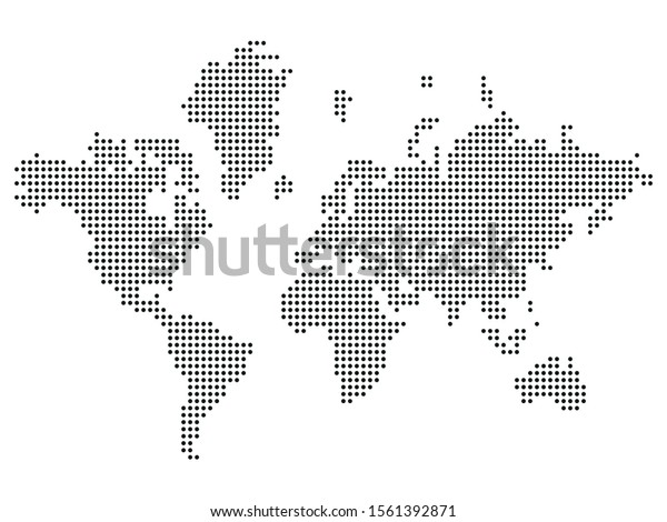Earth Earth Map Dots Earth Background Stock Vector (Royalty Free ...