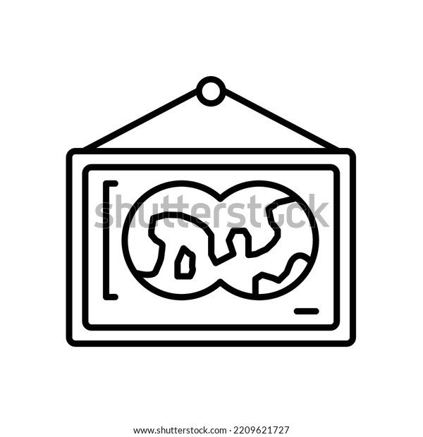 Earth Map Icon Eps 10 Stock Vector (Royalty Free) 2209621727 | Shutterstock