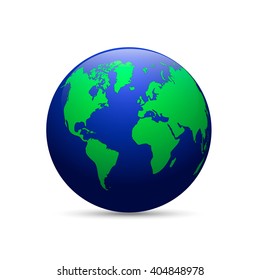 Earth Outer Space Earth On Space Stock Vector (Royalty Free) 404848978 ...