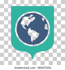 Earth Shield Vector Icon Illustration Style Stock Vector (Royalty Free ...