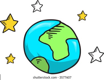 Earth Stars Vector Illustration Stock Vector (Royalty Free) 3577607 ...