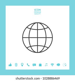 Earth Symbol Icon Stock Vector (Royalty Free) 1028886469 | Shutterstock