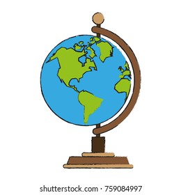 Earth World Globe Stock Vector (Royalty Free) 759084997 | Shutterstock