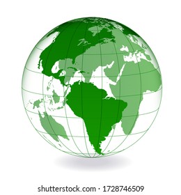 Earth World Map Circle Icon Stock Vector (Royalty Free) 1728746509 ...
